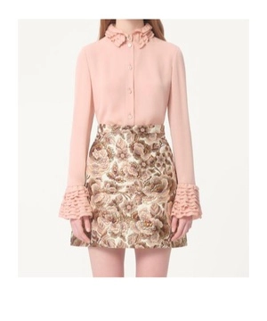 Valentino Garavani Georgette Ruffled Shirt
