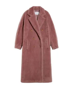 Max Mara Double-breasted Fleece Coat - No