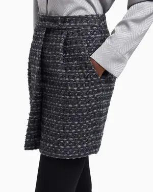 Emporio Armani Tweed Mini Skirt
