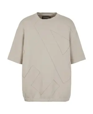 Emporio Armani Short-sleeved Round Collar T-shirt - Nude