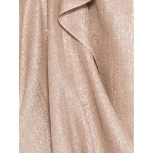 Brunello Cucinelli Shimmer Fringed Scarf - Nude