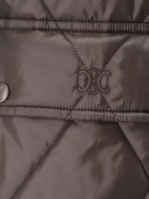Celine Quilted Jacket In Light Nylon