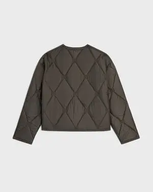Celine Quilted Jacket In Light Nylon