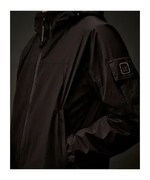 C.P. COMPANY Logo Patch Hooded Jacket