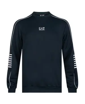 EA7 Letter Logo Long Sleeve Pullover Hoodie