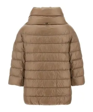 Herno Aminta Down Jacket With Stand Collar - Brown