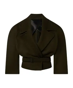 Belted Cropped Trench Jackets