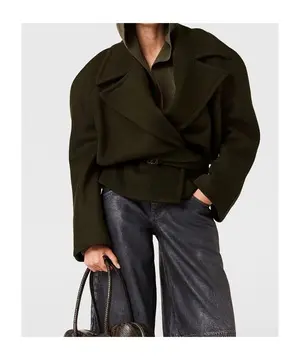 Stella McCartney Cropped Belted Trench Jacket