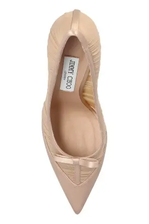 JIMMY CHOO Love Mesh 100 Pointed-toe High Heels - Macarons