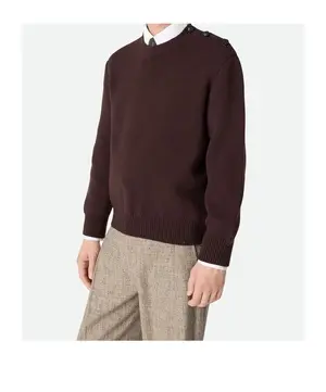 Bottega Veneta Compact Wool Sweater - Ebony