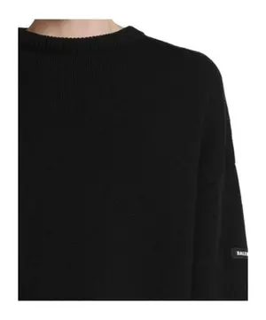 Balenciaga Logo Patch Knitted Jumper