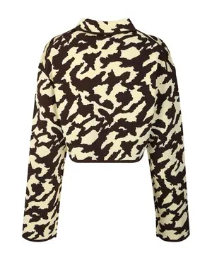 Nanushka Printed Cropped Jacket