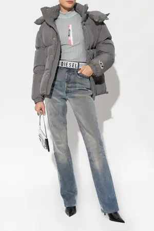 DIESEL® Straight Leg Jeans With Faded Wash