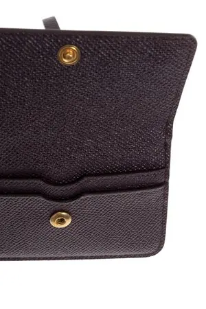 Dolce & Gabbana Textured Leather Mini Bag Wallet