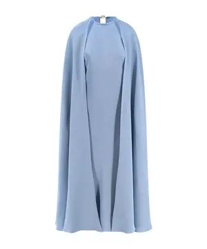 Max Mara Managua Cape Dress - Blue