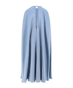 Max Mara Managua Cape Dress - Blue