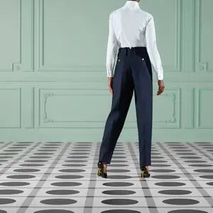Gucci Light Tailored Cashmere Trousers - Blue