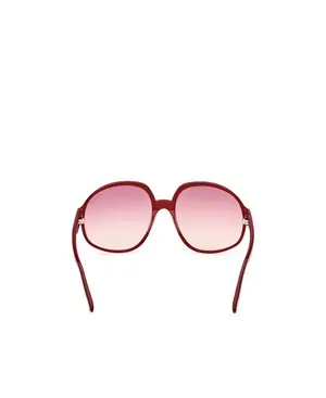 TOM FORD Logo Oval Sunglasses - Pink