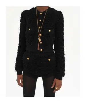 Chloé Fitted Cardigan With Gold-toned Buttons