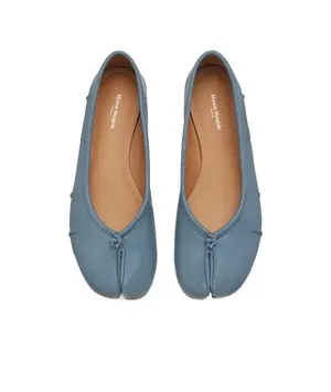 MAISON MARGIELA Tabi Ballet Flats - Gray-blue