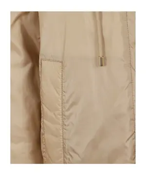 Max Mara Drawstring Hooded Jacket - Beige