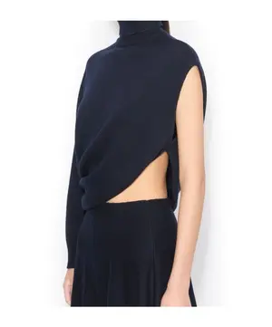 Alaïa Asymmetrical Cut-out Dress With Long Sleeves