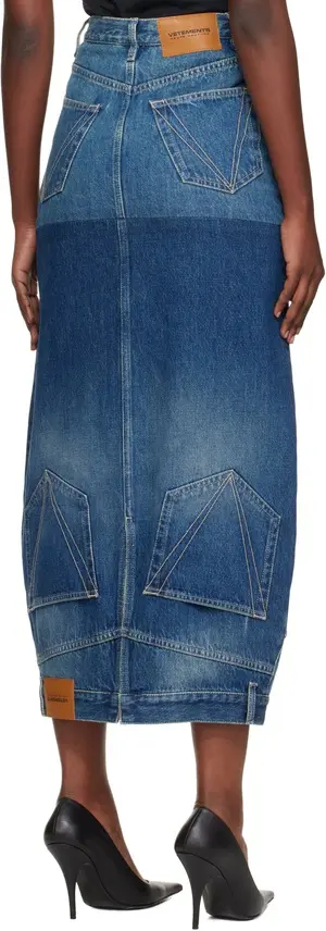 Vetements Denim Midi Skirt