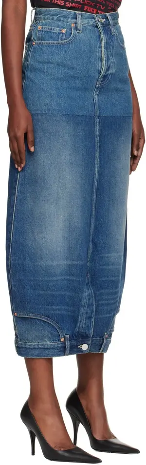 Vetements Denim Midi Skirt