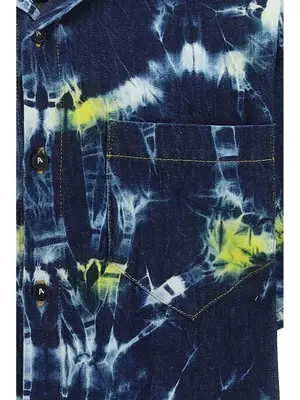 Alanui Tie-dyed Buttoned Short-sleeved Shirt