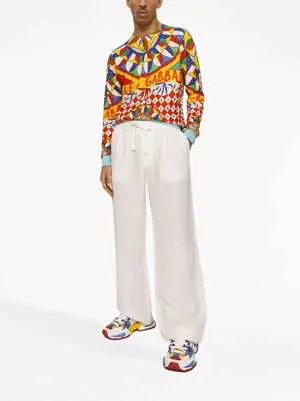 Dolce & Gabbana Dolce Gabbana Geometric-printed Crewneck T-shirt