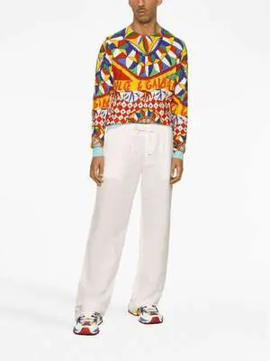 Dolce & Gabbana Dolce Gabbana Geometric-printed Crewneck T-shirt