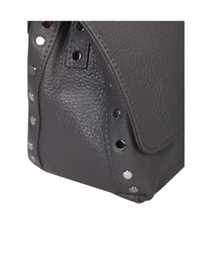ZANELLATO Flap Shoulder Bag - Grey