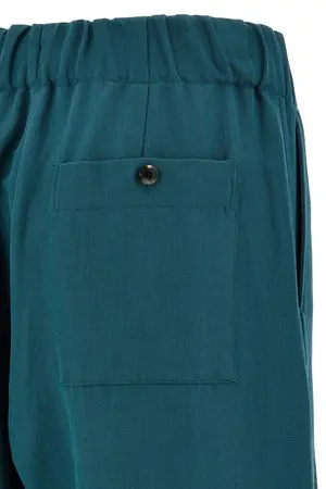 Dries Van Noten Pila Wool Blend Pleated Pants