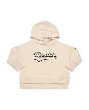 Moncler Logo Flocked Long Sleeve Hoodie