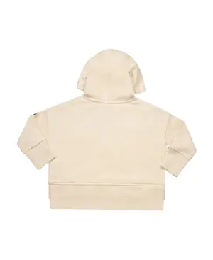 Moncler Logo Flocked Long Sleeve Hoodie