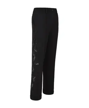 P.a.r.o.s.h Sequin Embellished Cropped Tailored Trousers