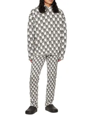 We11Done Monogram Knitted Hoodie