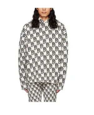 We11Done Monogram Knitted Hoodie