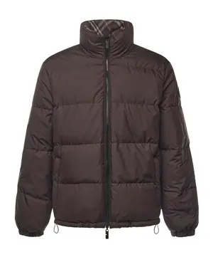 Burberry Reversible Check Snowdon Puffer Jacket - Black