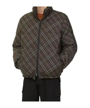 Burberry Reversible Check Snowdon Puffer Jacket - Black