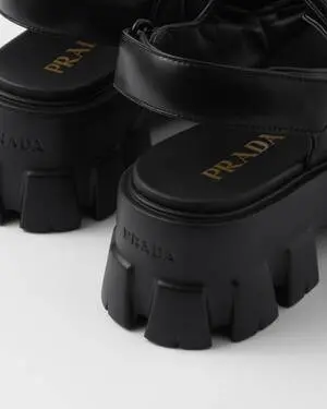 Prada Monolith Nappa Leather Sandals