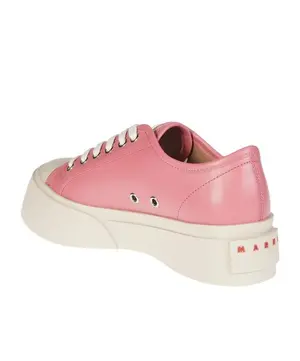 Marni Logo Patch Platform Sneakers - Pink