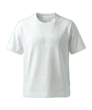 Burberry Logo Detailed Crewneck T-shirt - White