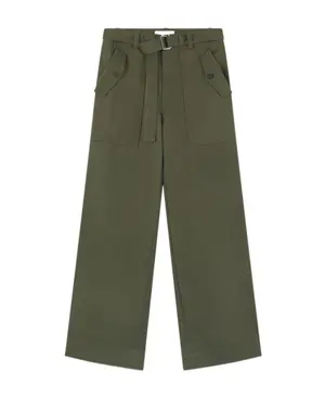 Maison Kitsuné Mid-waisted Straight-leg Trousers