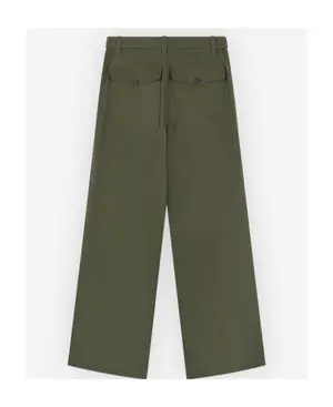 Maison Kitsuné Mid-waisted Straight-leg Trousers