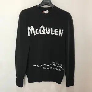 Alexander McQueen Graffiti Logo Intarsia Knitted Jumper - No