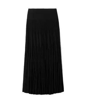 Alaïa Pleated Low-waist Skirt