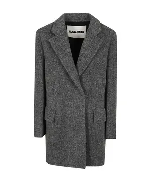 JIL SANDER Mélange Effect Felted Blazer