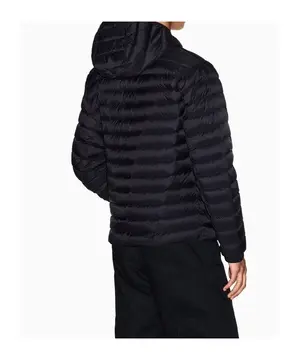 Armani Exchange Quilted Down Jacket With Hood - Black