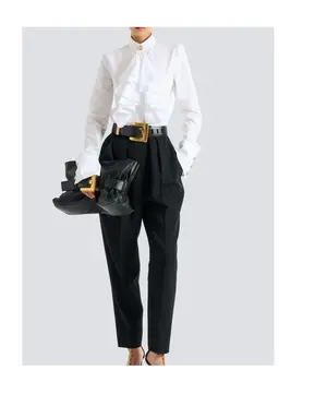 Balmain Ruffled Long-sleeved Shirt